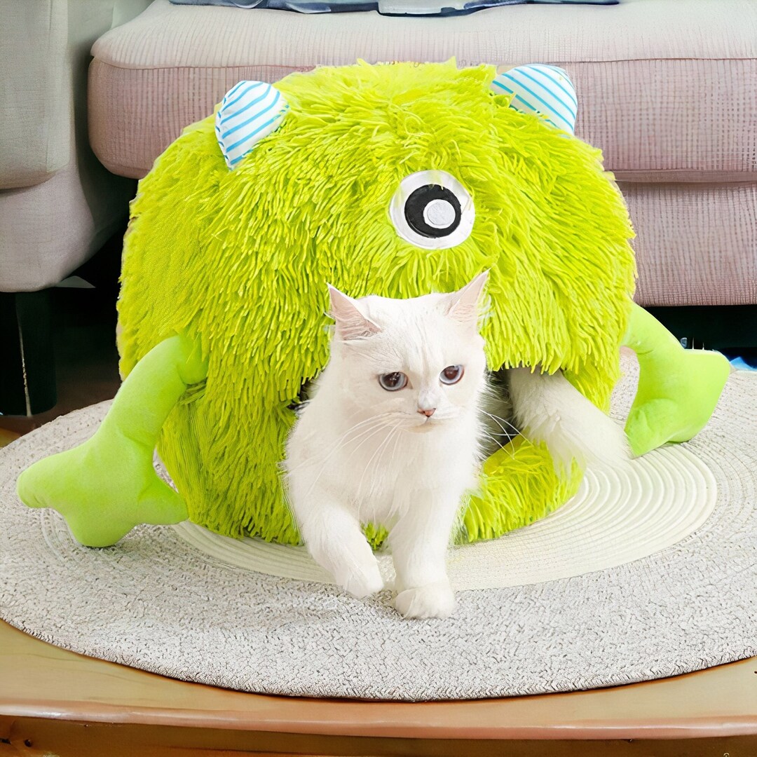 Cat Cave Beds Washable Plush Animal Bed Fun Pet House for Cats Washable ...