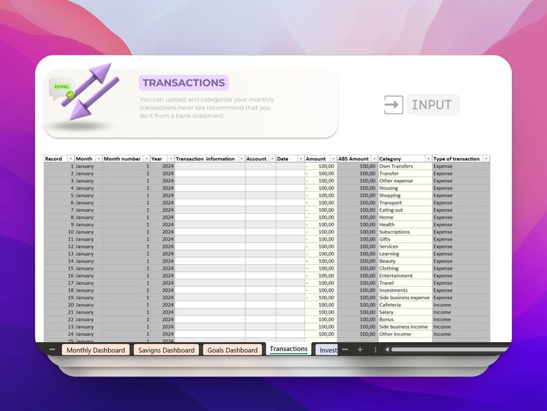 Financial Planner 2024, Ultimate Monthly Budget Spreadsheet for Excel ...