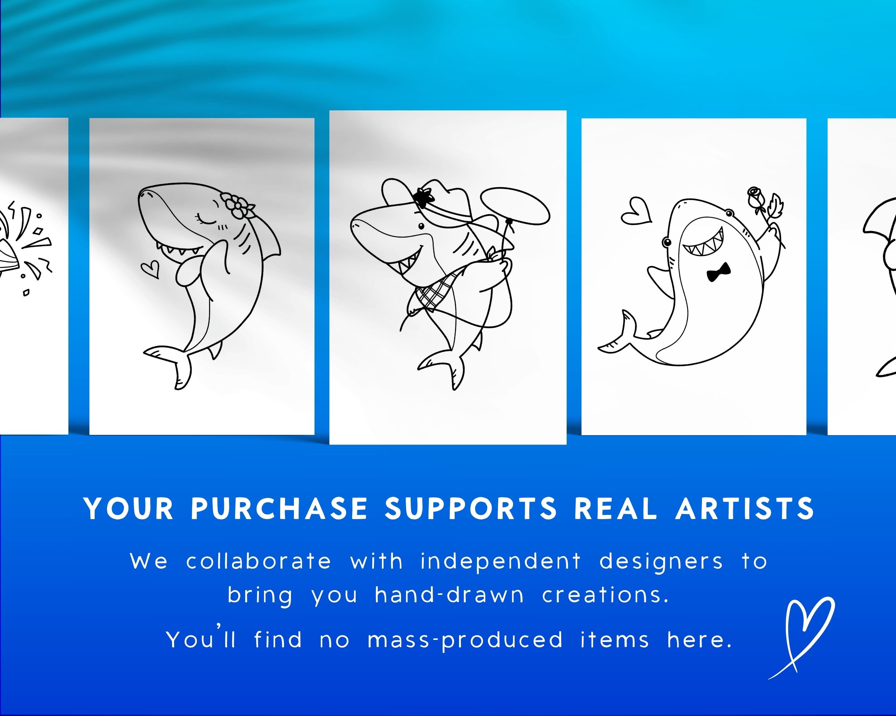 Cute Shark Printable Coloring Pages. Kids Baby Shark Coloring Pages ...