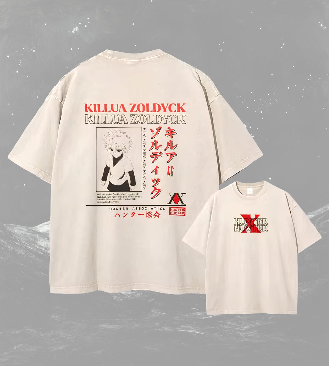 Hxh Shirt | Anime Graphic T-shirt | Streetwear Relax Fit Oversized ...