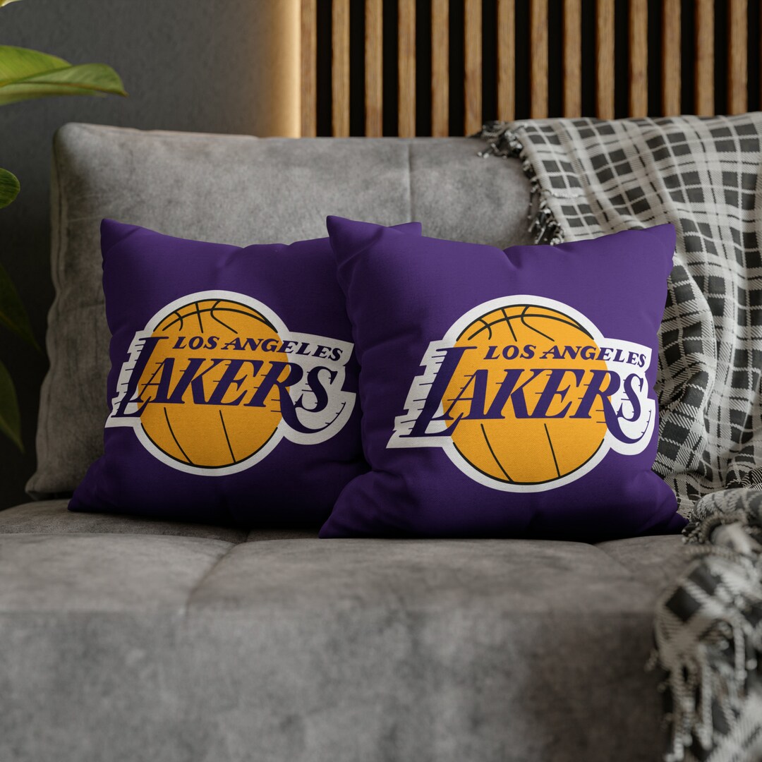 Los Angeles Lakers Pillow Case PAIR Basketball Basketball Gift ...