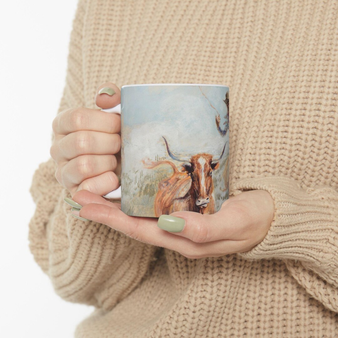 Vintage Cowboy Ceramic Mug – Rounding up A Stray Western Coffee Tea Mug ...
