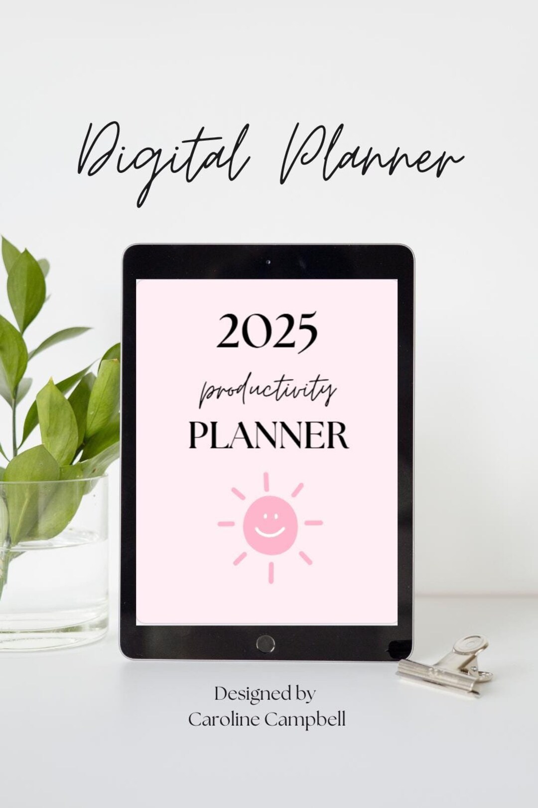 Digital Planner 2025 Productivity Aesthetic Monthly Printable Calendar ...