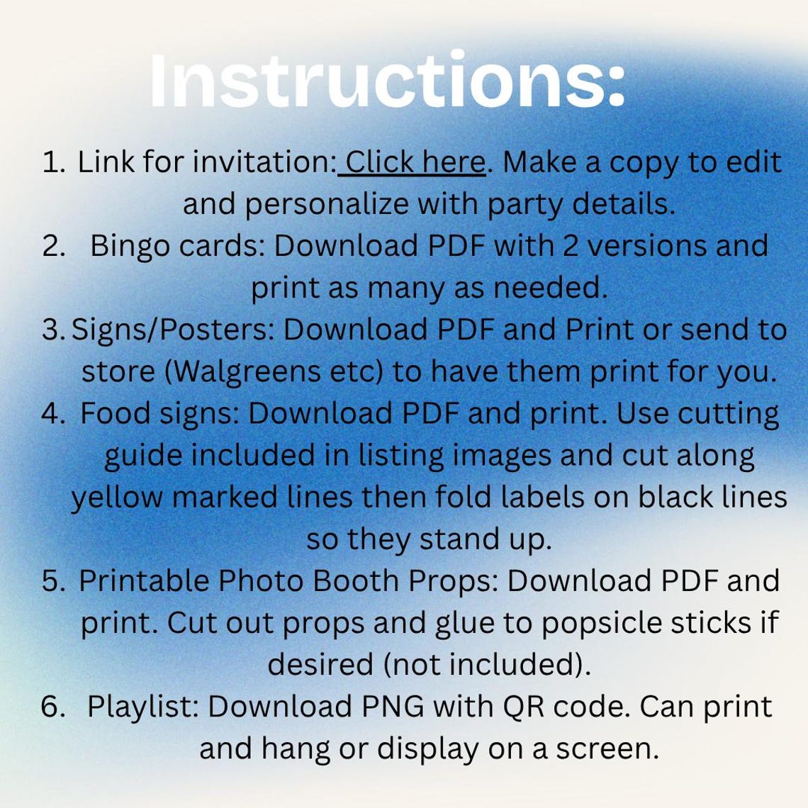 TSITP Party Printable Set – Summer Watch Party Decor (digital Download ...