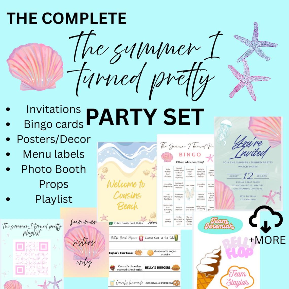 TSITP Party Printable Set – Summer Watch Party Decor (digital Download ...