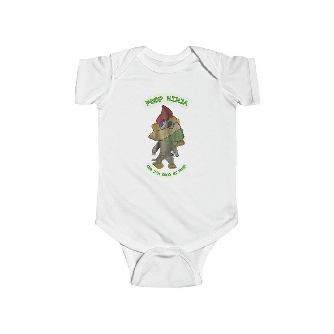 Baby Onsie poop Ninja, Infant Fine Jersey Bodysuit, Comfy Baby Body ...