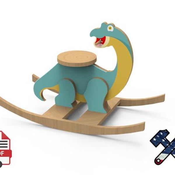Rocking Dinosaur - Etsy