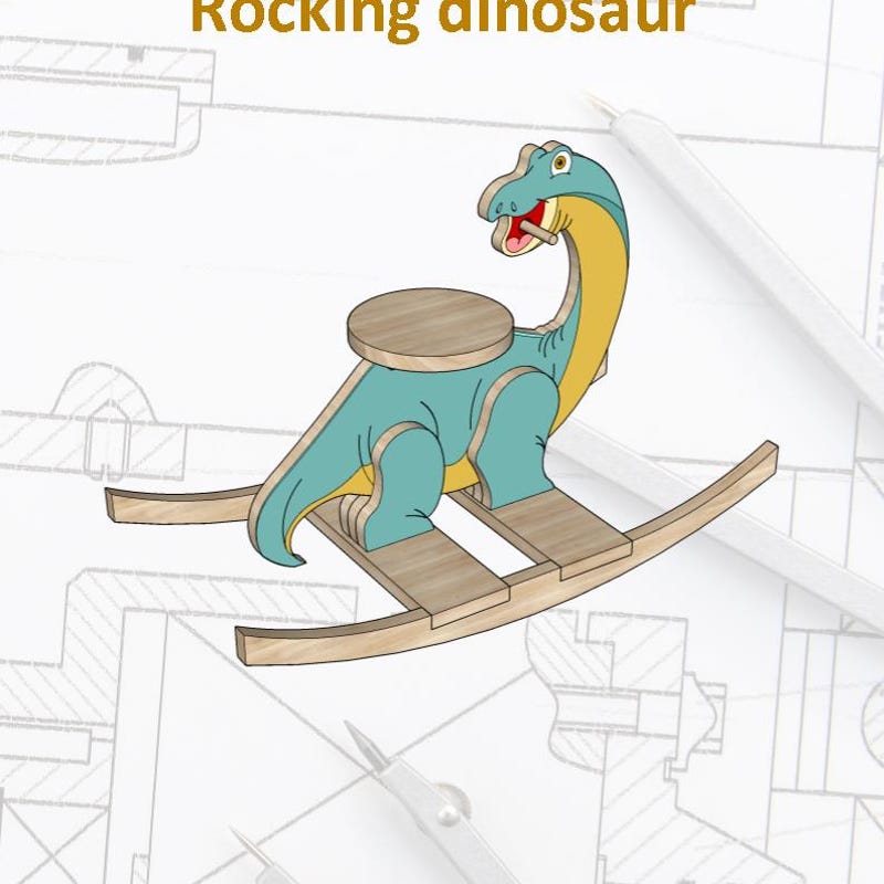 Rocking Dinosaur - Etsy