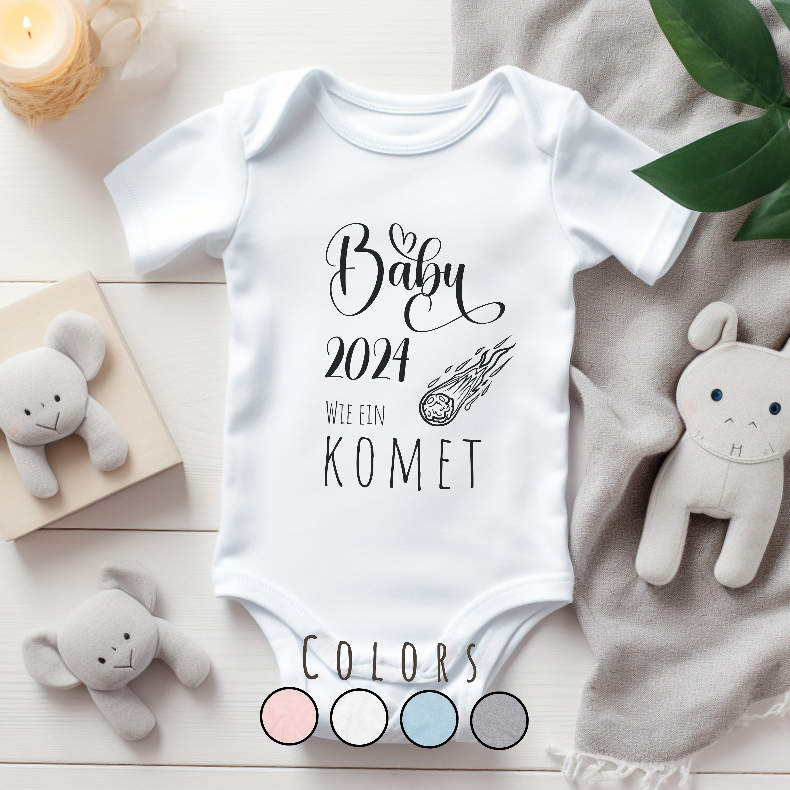 Baby 2024 Body Schwangerschaftsverkündung Komet | Ankündigung Baby 2024 ...