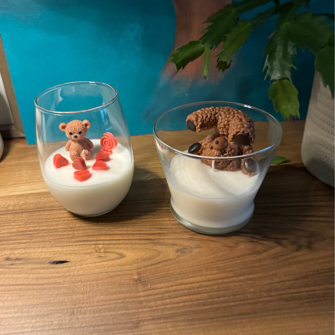 Cupped Bears ~ Unique Cute Bear Candles - Etsy