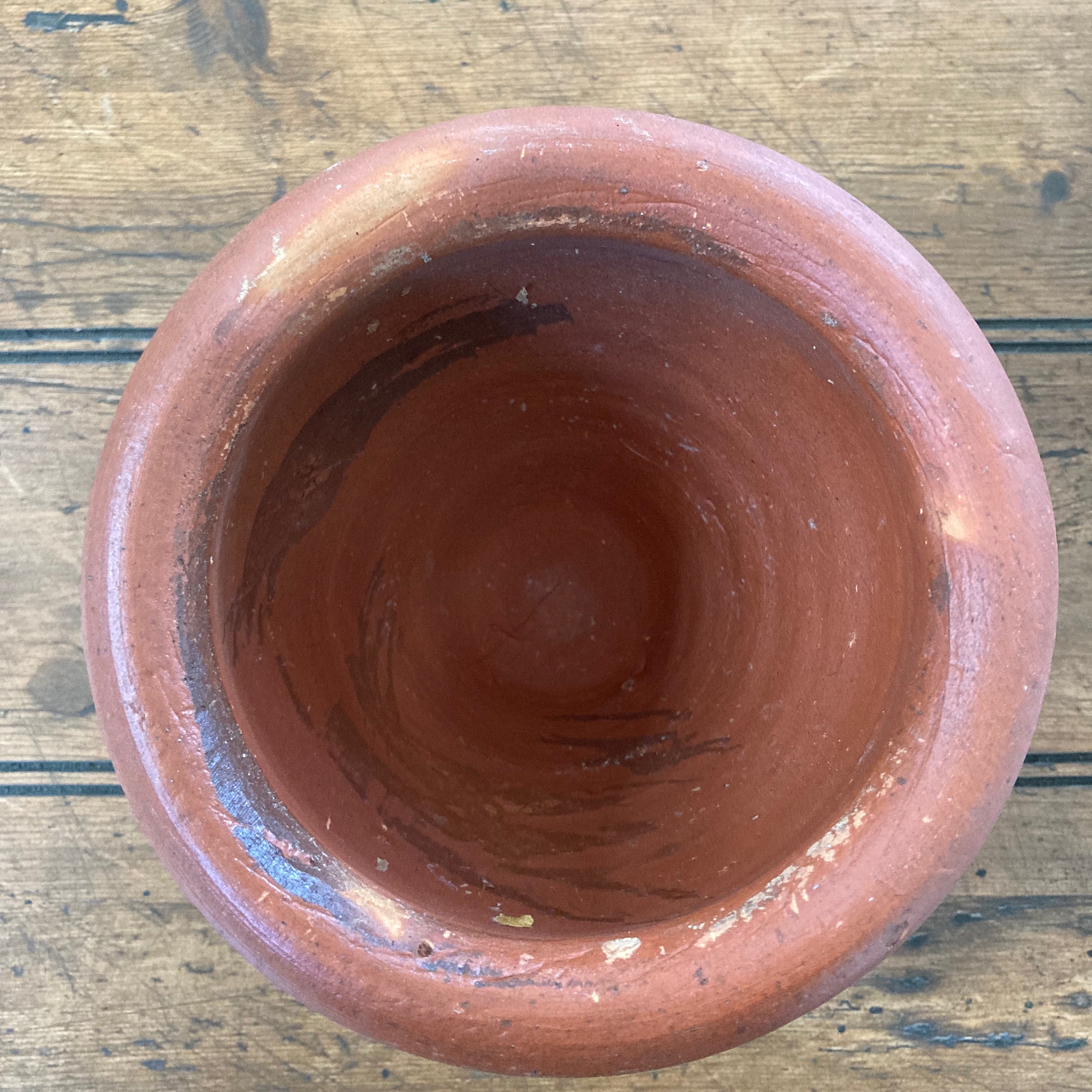 Mortar and Pestle Primitive Pottery Bowl. Hand Carved Artisan Wood ...