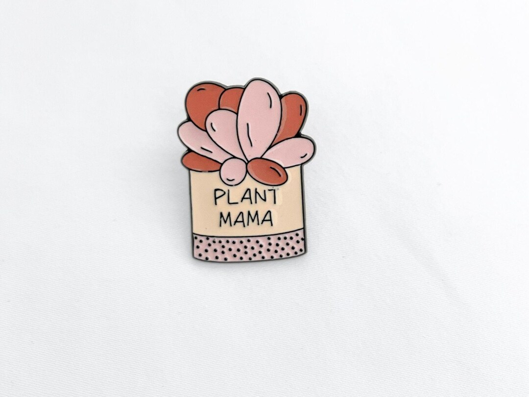 Plant Mama Enamel Pin Houseplant Lover T Succulent Garden Lapel
