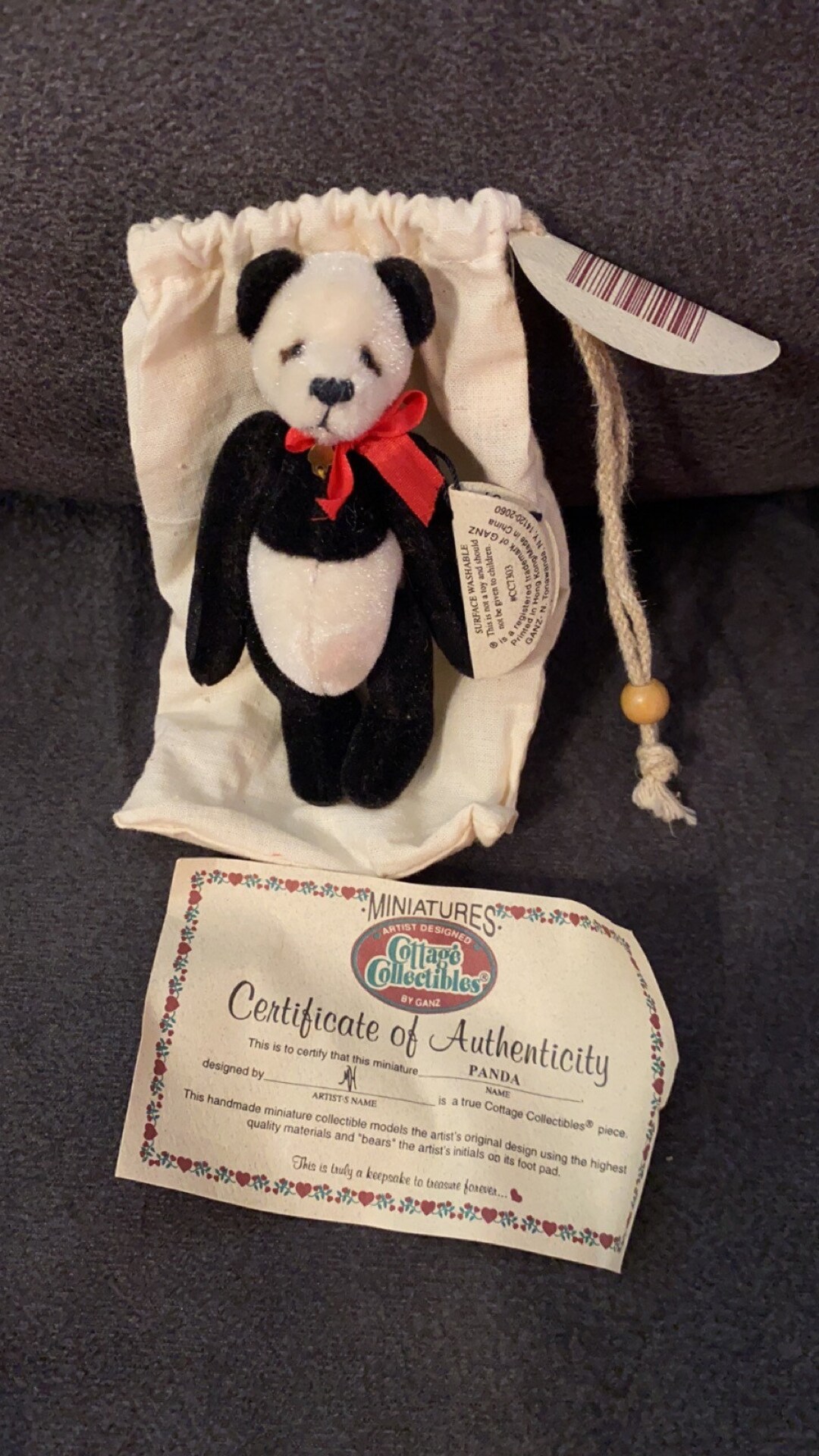 Ganz Cottage Collectibles Panda Bear CC7303 - Etsy