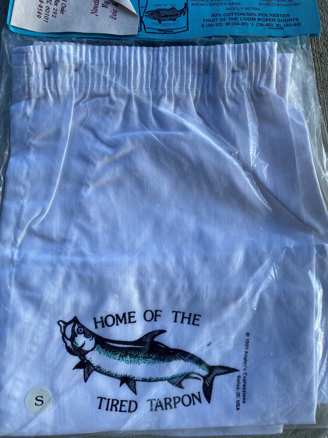 Men's Novelty Underwear Boxers Home of the Tired Tarpon - Etsy