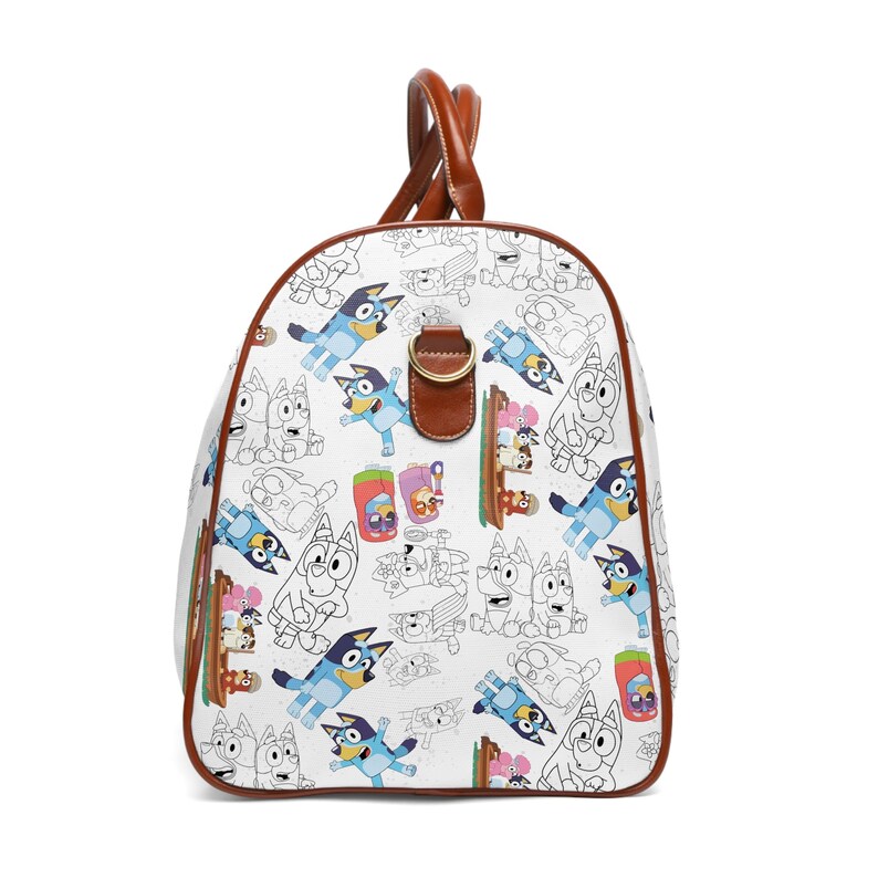 Bluey and Bingo Premium Waterproof Travel Bag, Bluey Duffle Bag, Bluey ...