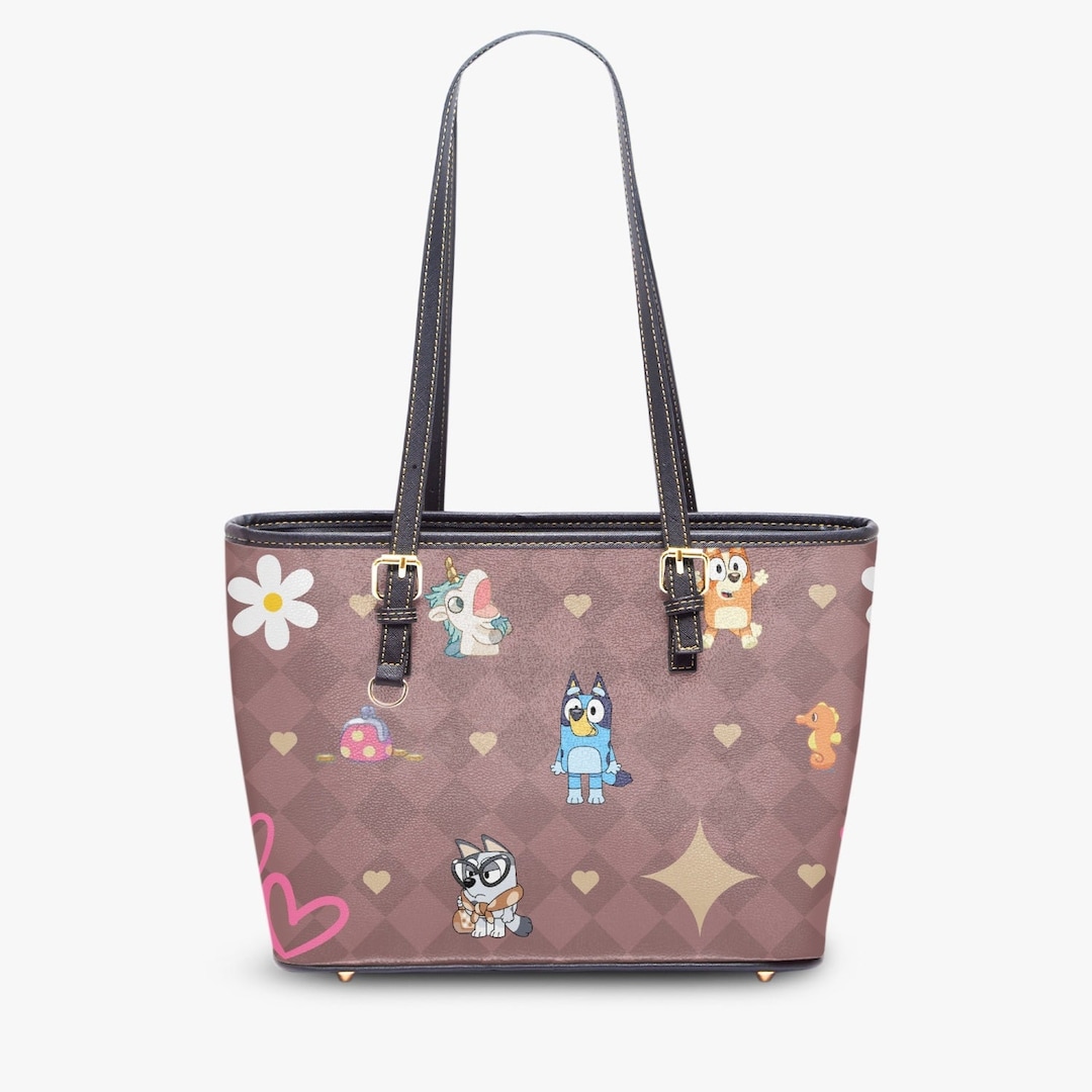 Bluey Bingo Grannies Janet Rita Classic Chicc Large Purse Leather Tote ...