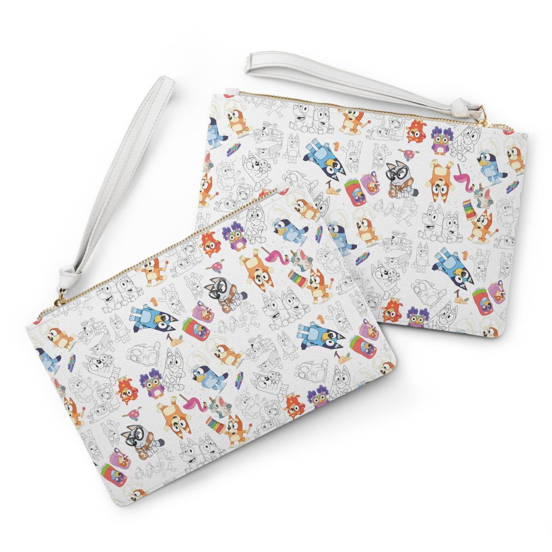 Bluey Bingo Grannies Wallet Bluey Clutch Bag Janet Rita Chicc Clutch ...