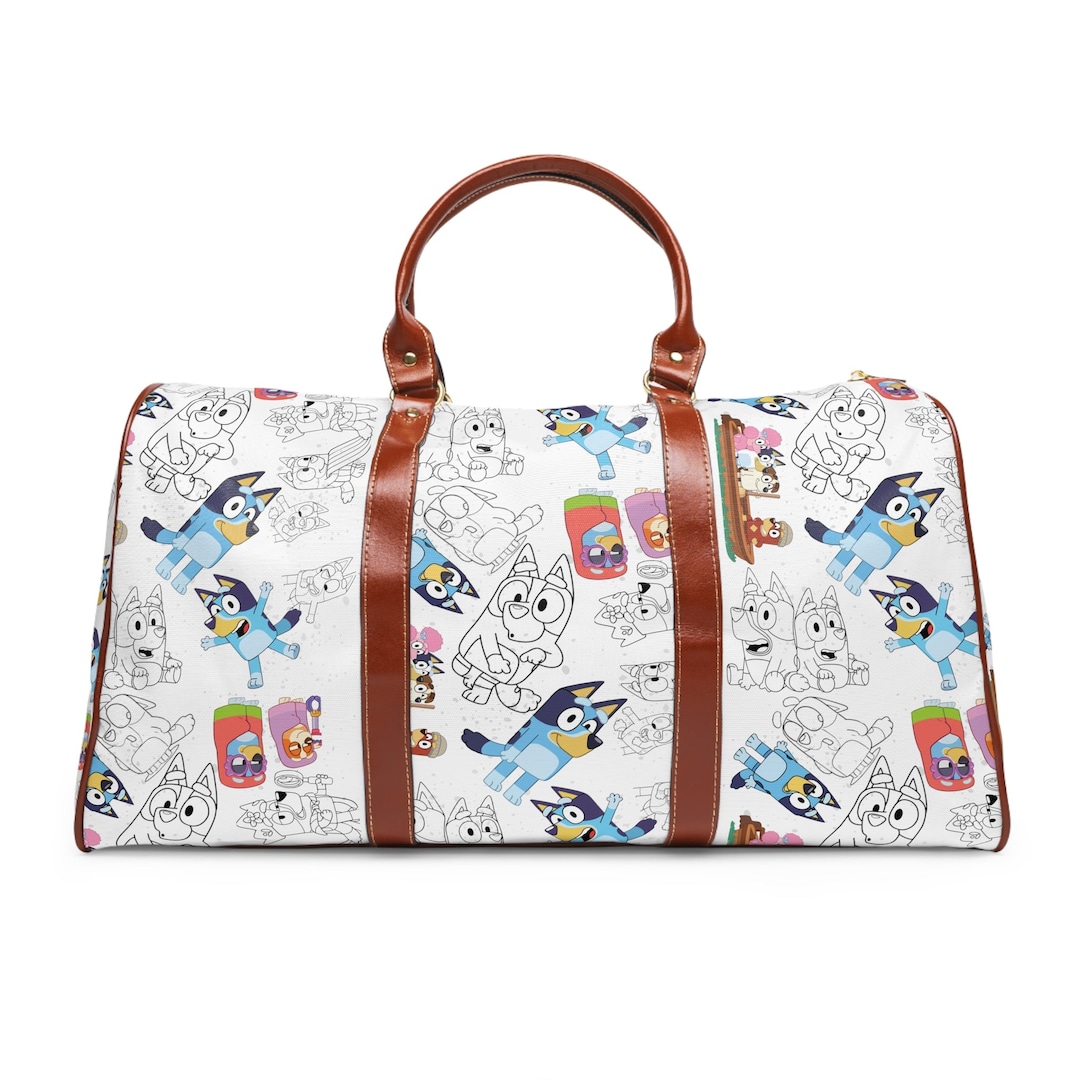 Bluey and Bingo Premium Waterproof Travel Bag, Bluey Duffle Bag, Bluey ...