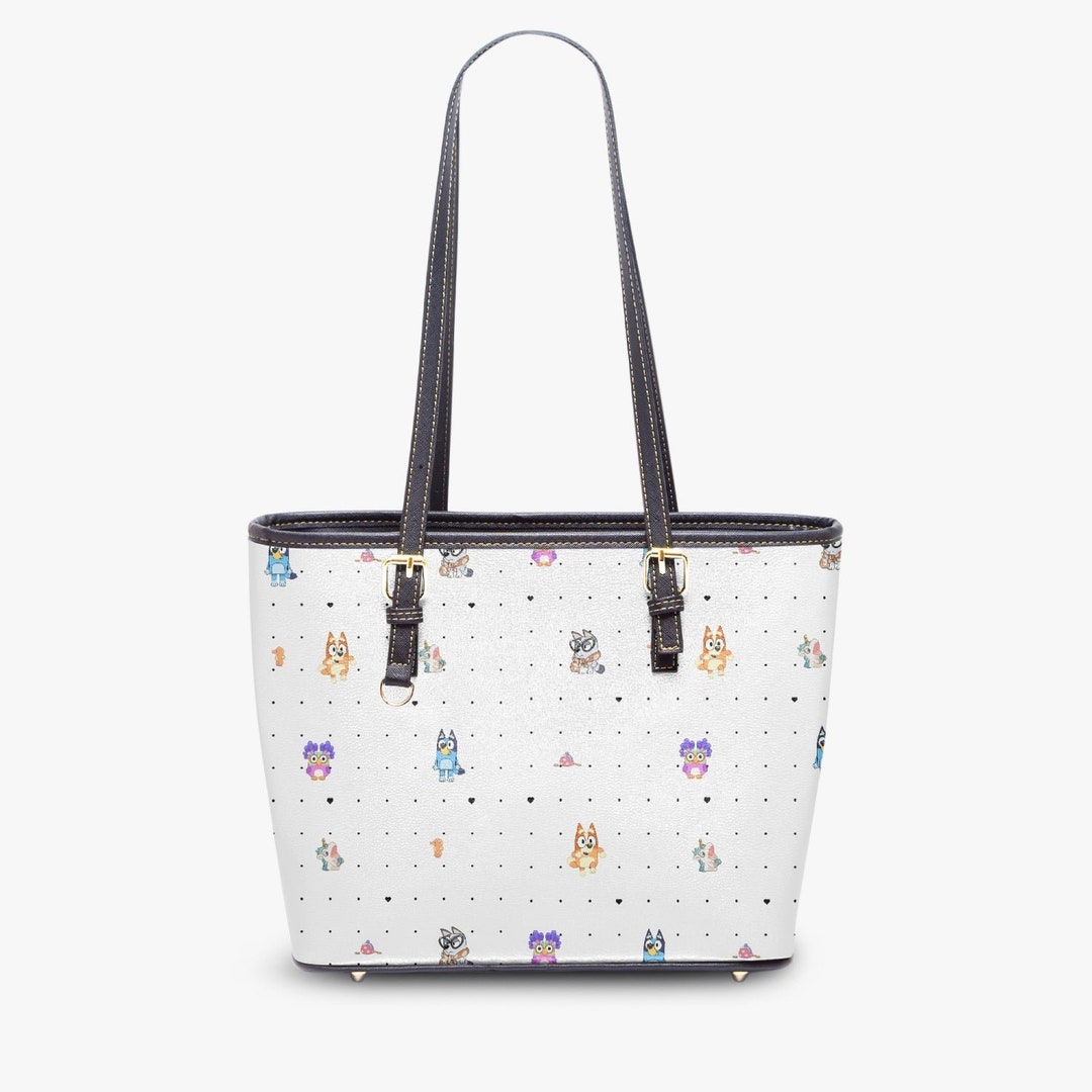 Bluey Bingo Grannies Rita and Janet Medium Leather Tote Bag the Heelers ...