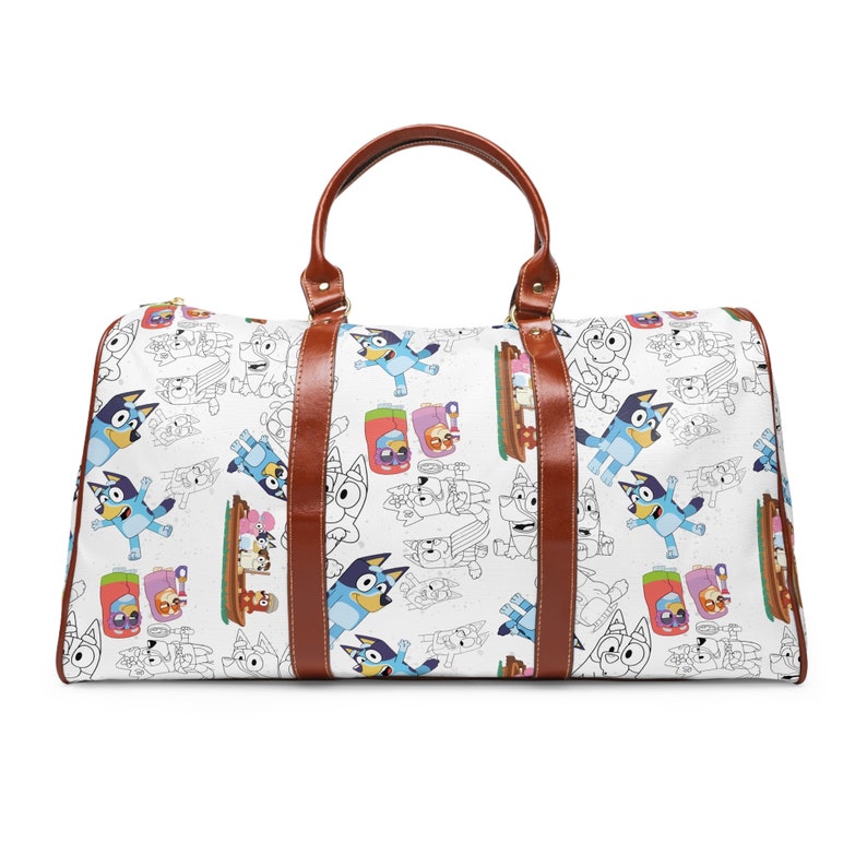 Bluey and Bingo Premium Waterproof Travel Bag, Bluey Duffle Bag, Bluey ...