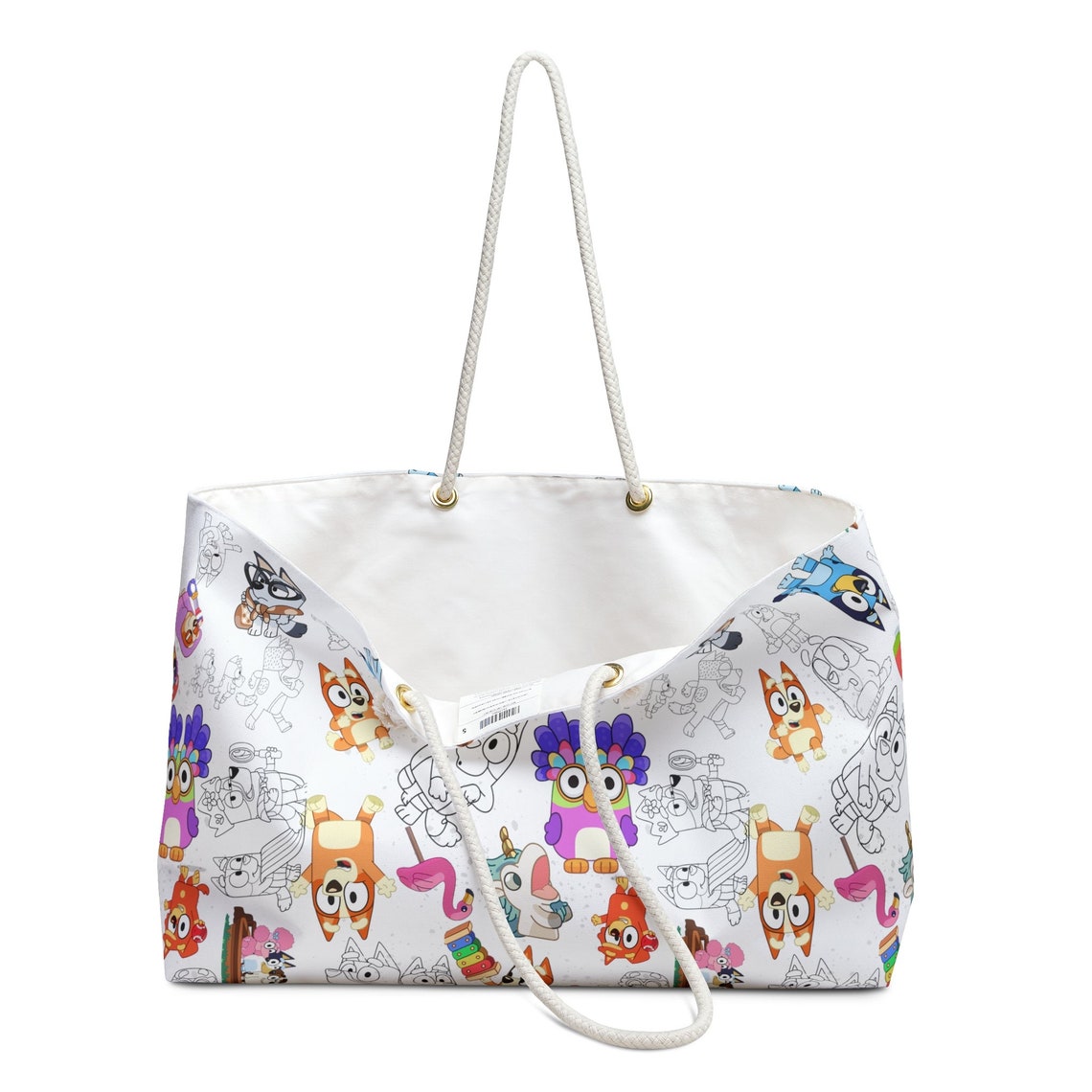 Bluey Weekender Bag, Bluey and Bingo Themed Tote, Bluey Bag, Bingo ...