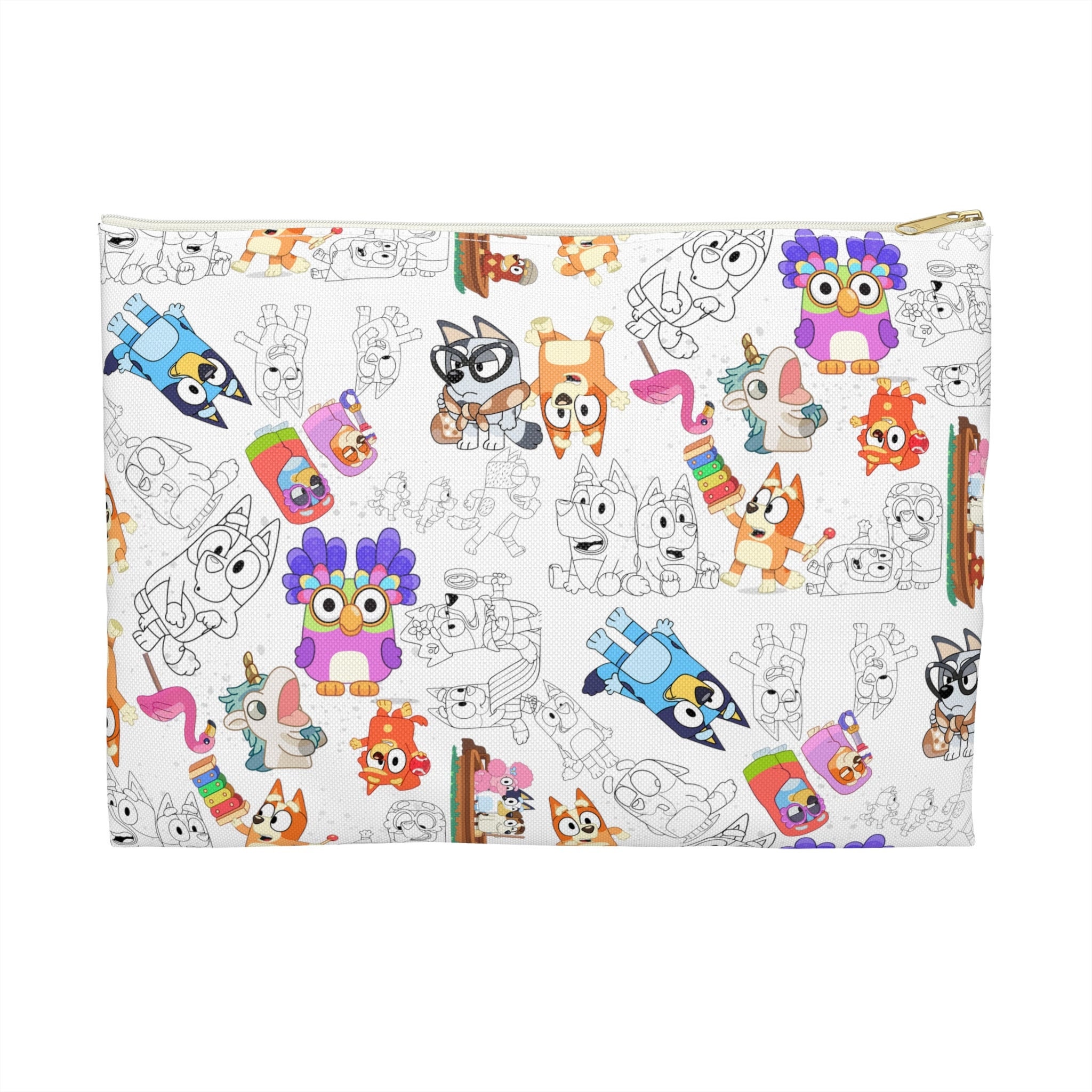 Bingo Bluey Travel Case, Bluey Accessory Pouch, Bingo Make up Bag ...