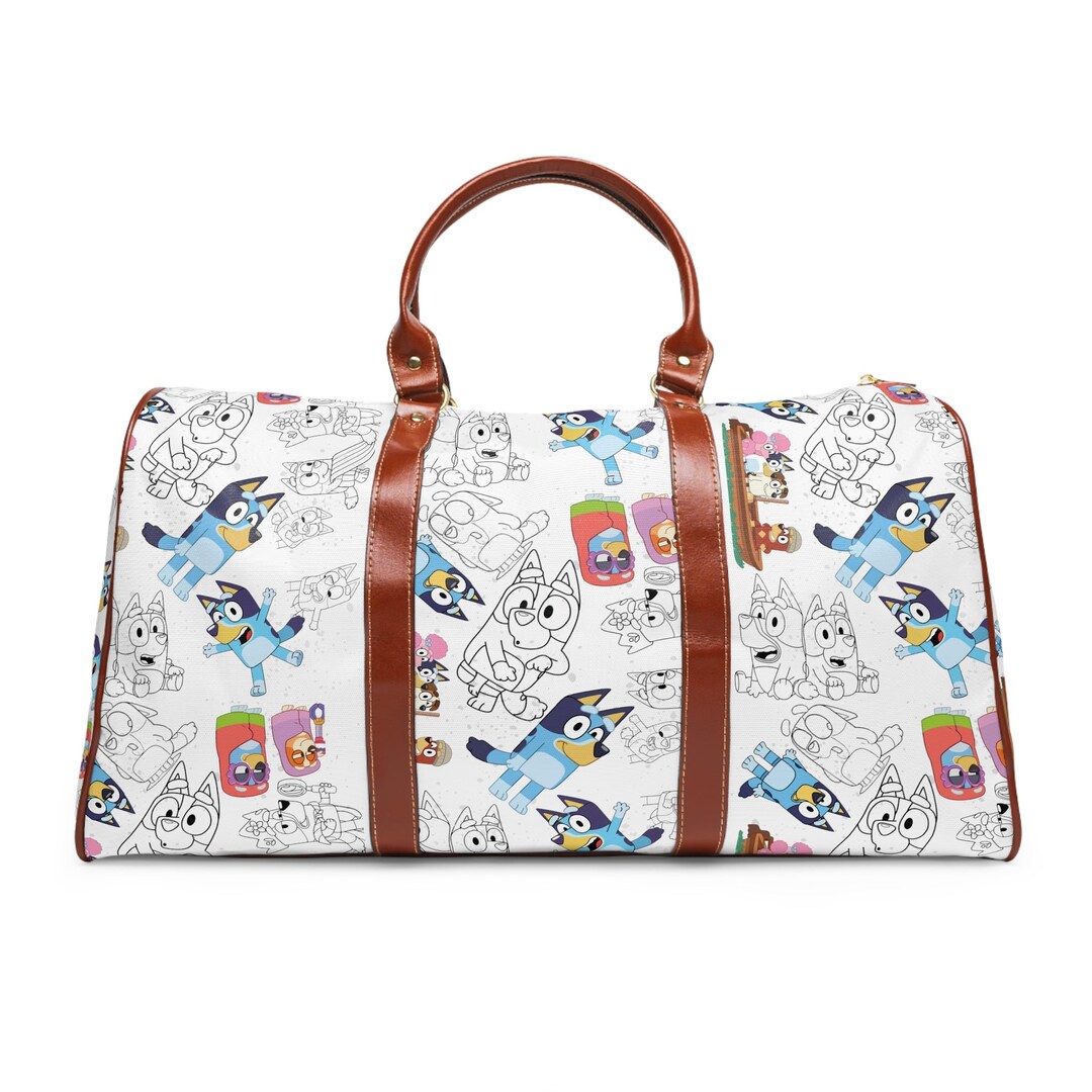 Bluey and Bingo Premium Waterproof Travel Bag, Bluey Duffle Bag, Bluey ...