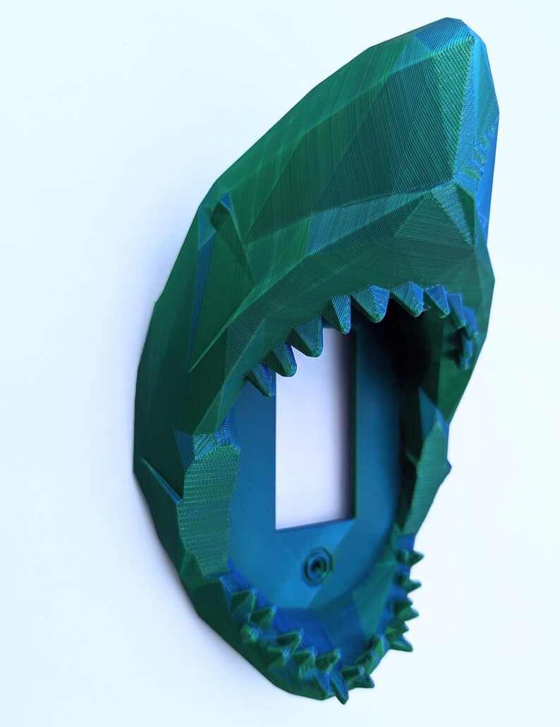 Shark Light Switch Plate Cover Decora Style Interactive Ocean Fun - Etsy