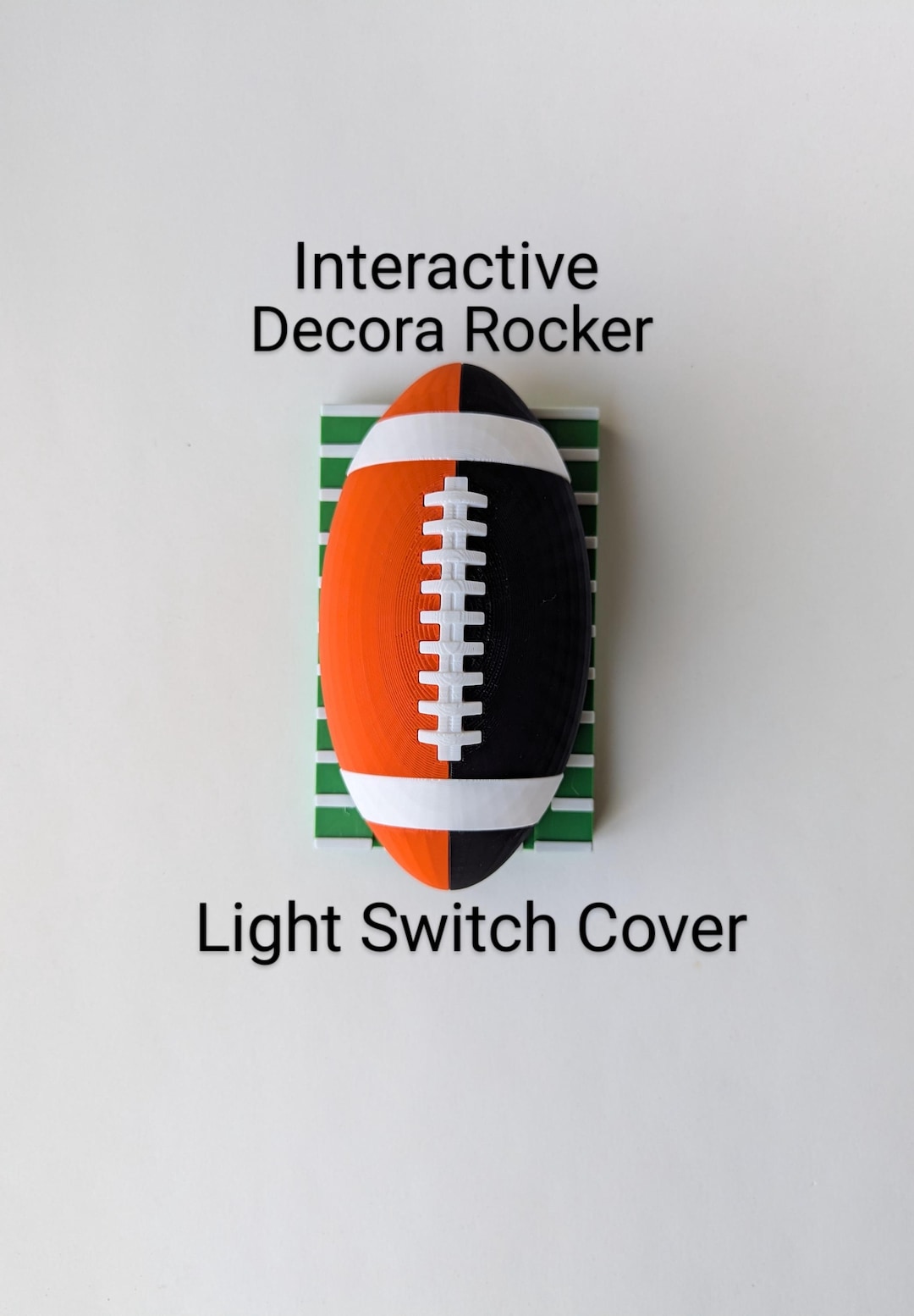 Football Light Switch Decora Rocker Style Plate Custom Wall Decor Pick ...