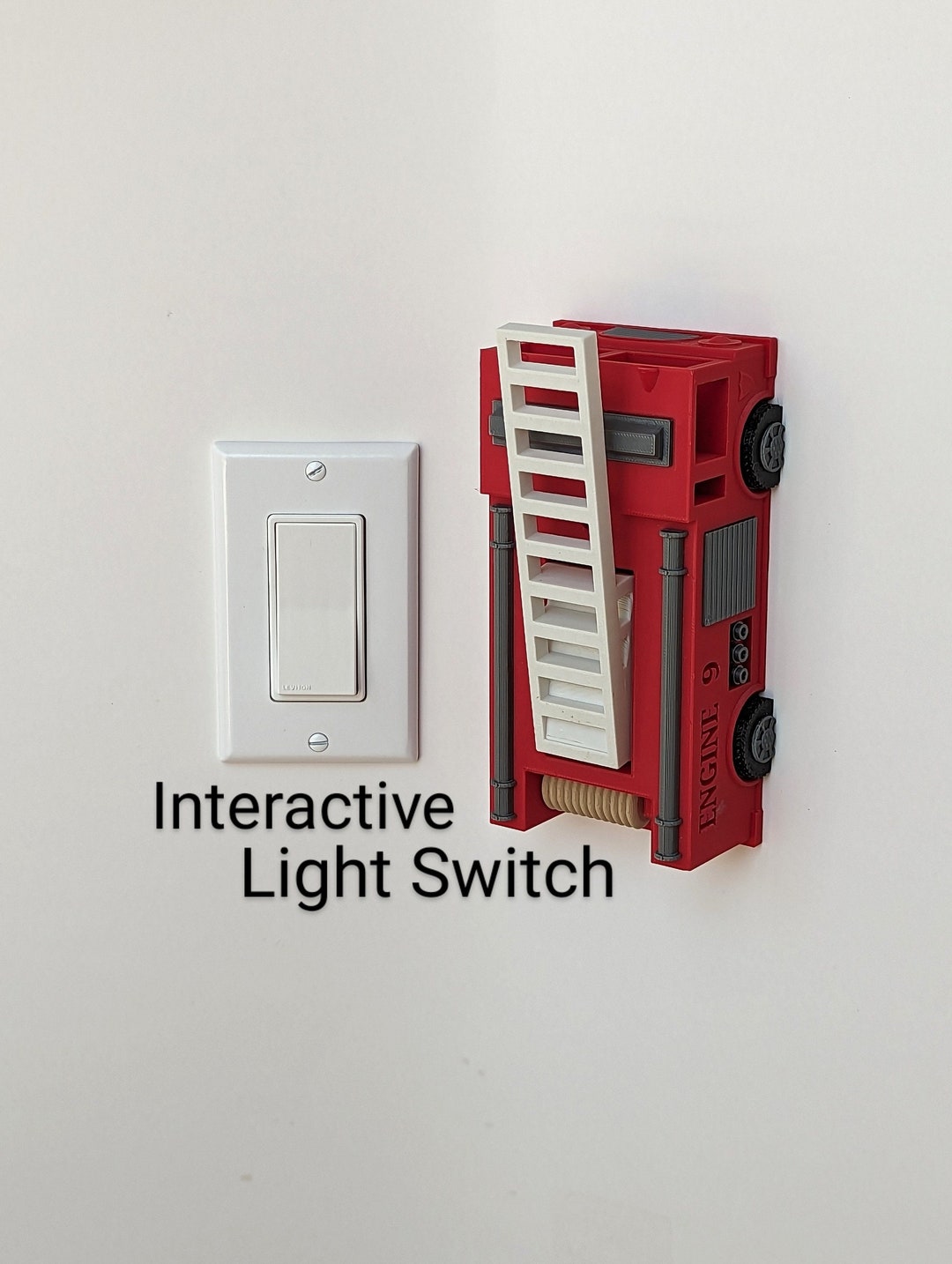 Fire Truck Engine Light Switch Cover Plate Personalized Decora Style ...
