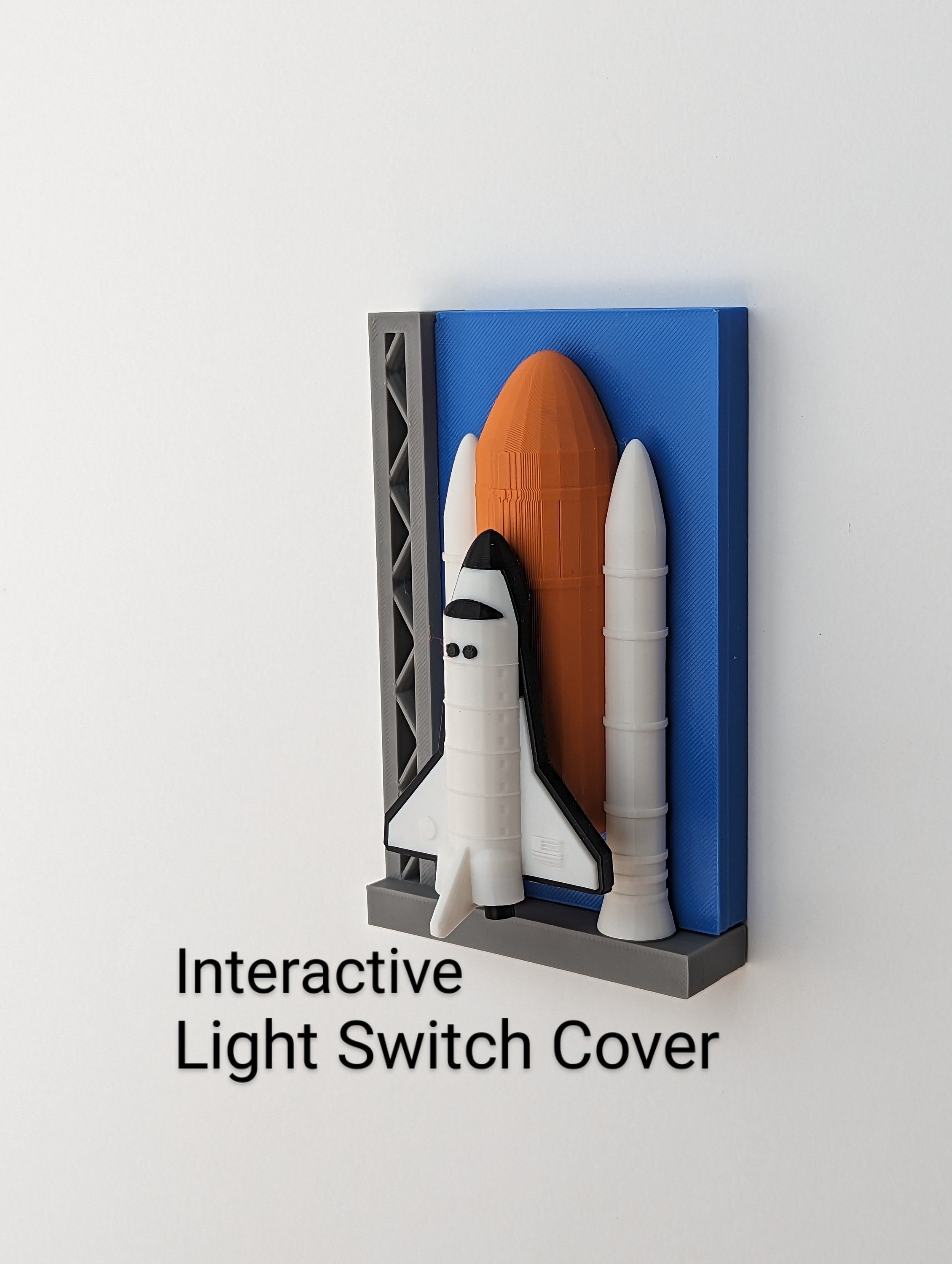 Rocket Light Switch Plate Cover Toggle Space Shuttle Rocket Ship ...