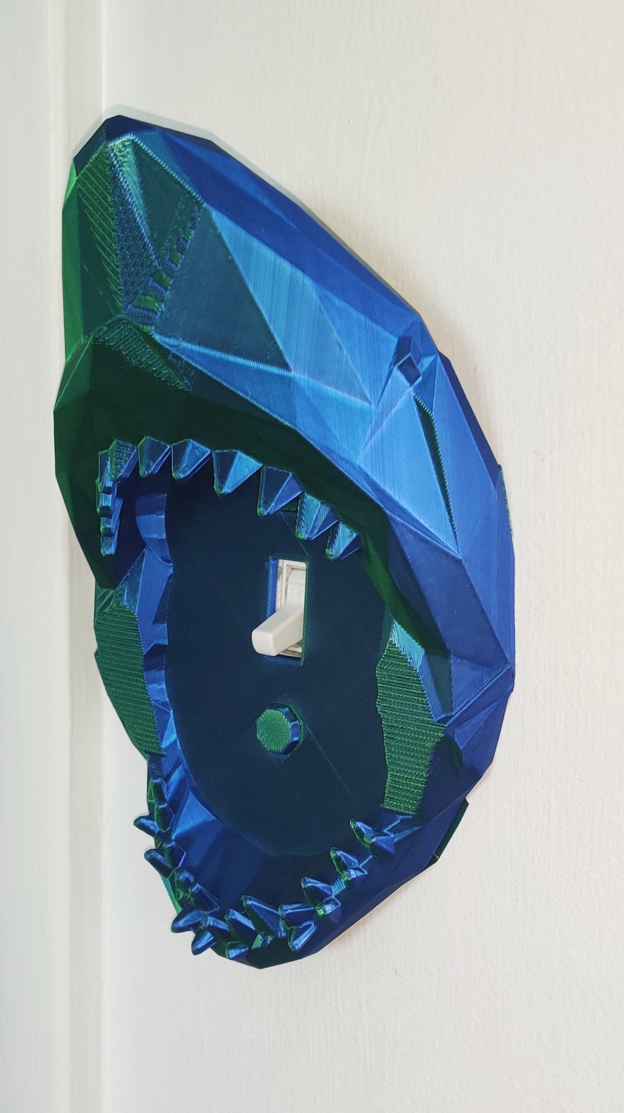 Shark Light Switch Plate Cover Toggle Style Fun Ocean Nursery Kids Man ...
