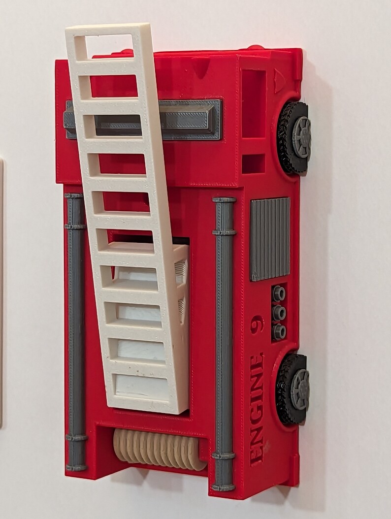 Fire Truck Engine Light Switch Cover Plate Personalized Decora Style ...