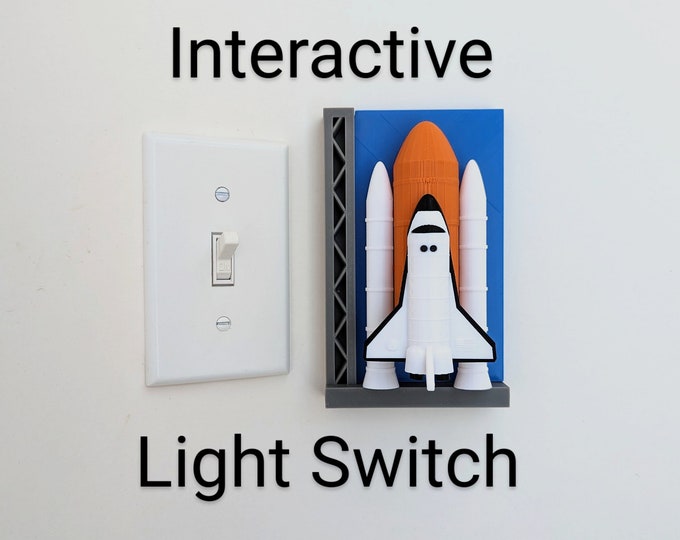 Rocket Light Switch Plate Cover Toggle Space Shuttle Rocket Ship ...