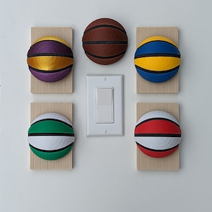 Basketball Light Switch Plate Decora Style Choose Your Colors ...