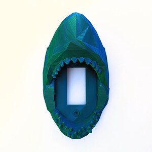 Shark Light Switch Plate Cover Decora Style Interactive Ocean Fun - Etsy