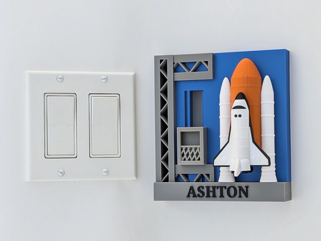 Space Shuttle Rocket Ship Decora 2 Gang Light Switch Plate Cover - Etsy