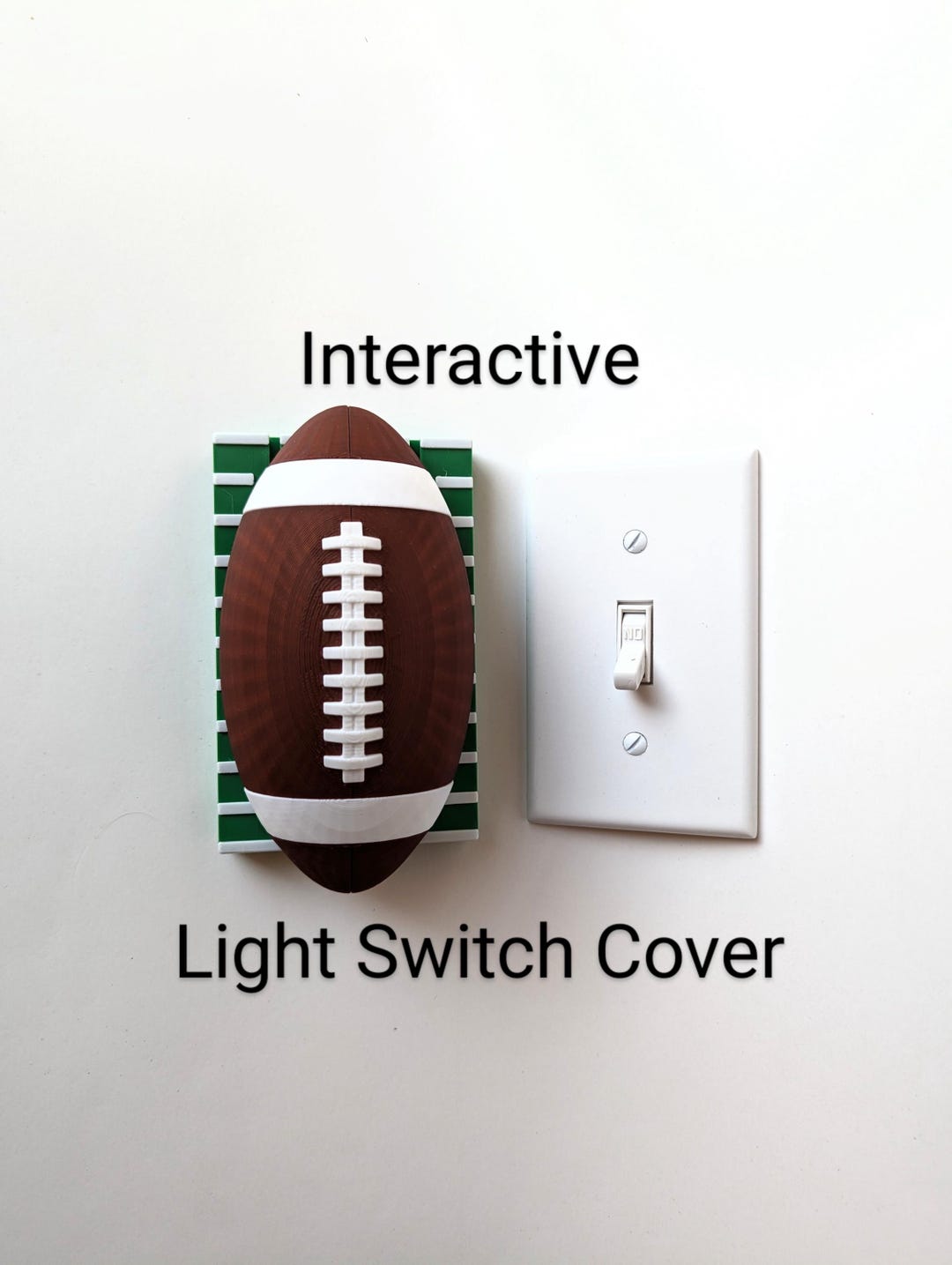 Football Light Switch Toggle Style Plate Custom Wall Decor Pick Your ...