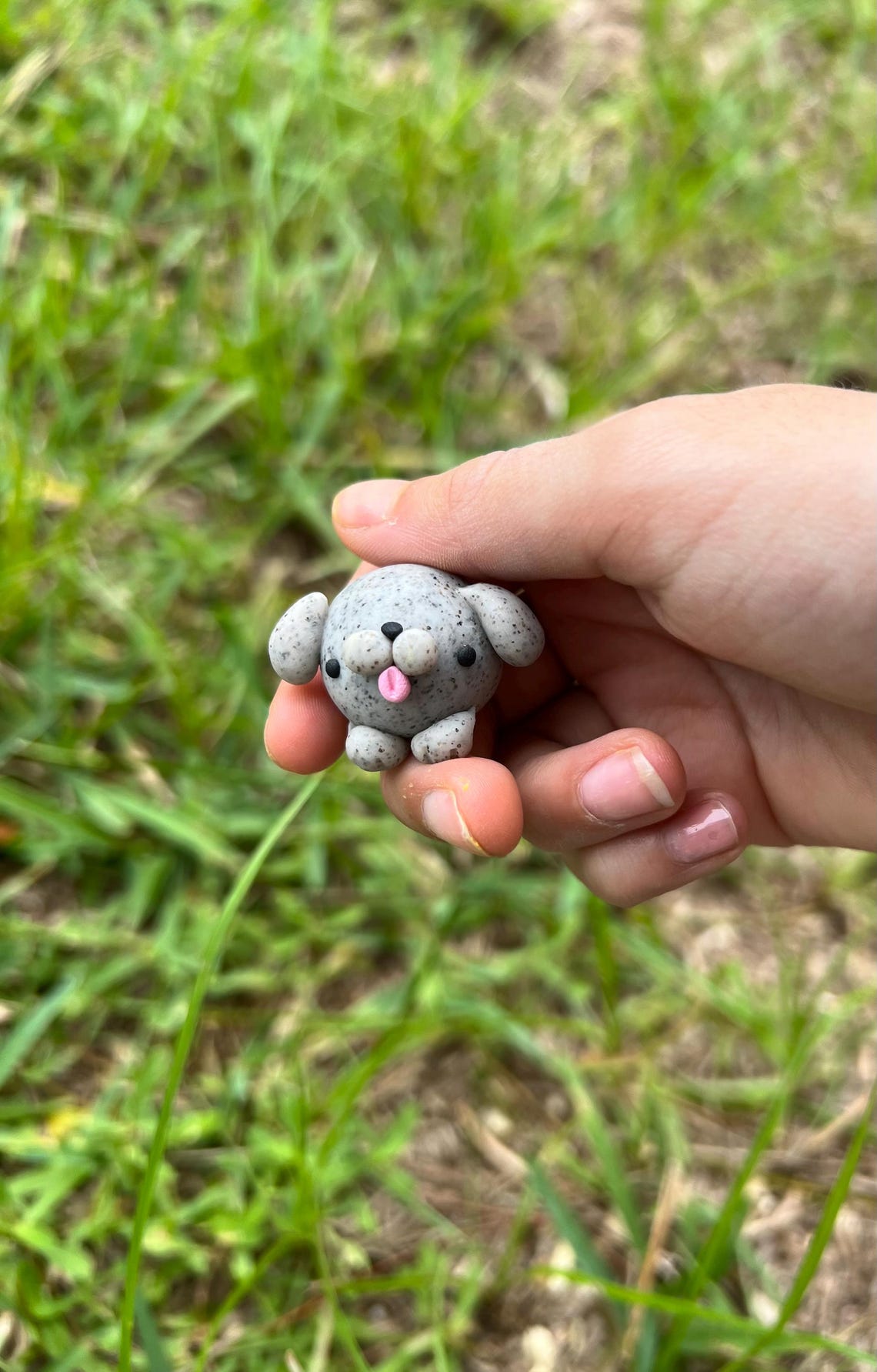 Polymer Clay Pet Dog Rock Desk Friend/ Emotional Support - Etsy