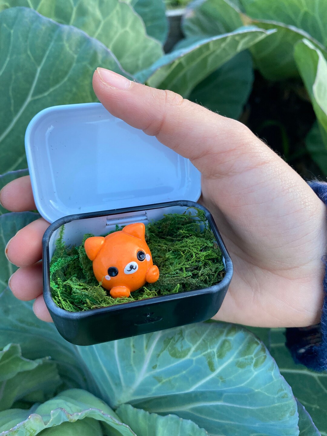 Poly Pet Kawaii Cat Desk Friend and Study Buddy Handmade Polymer Clay ...