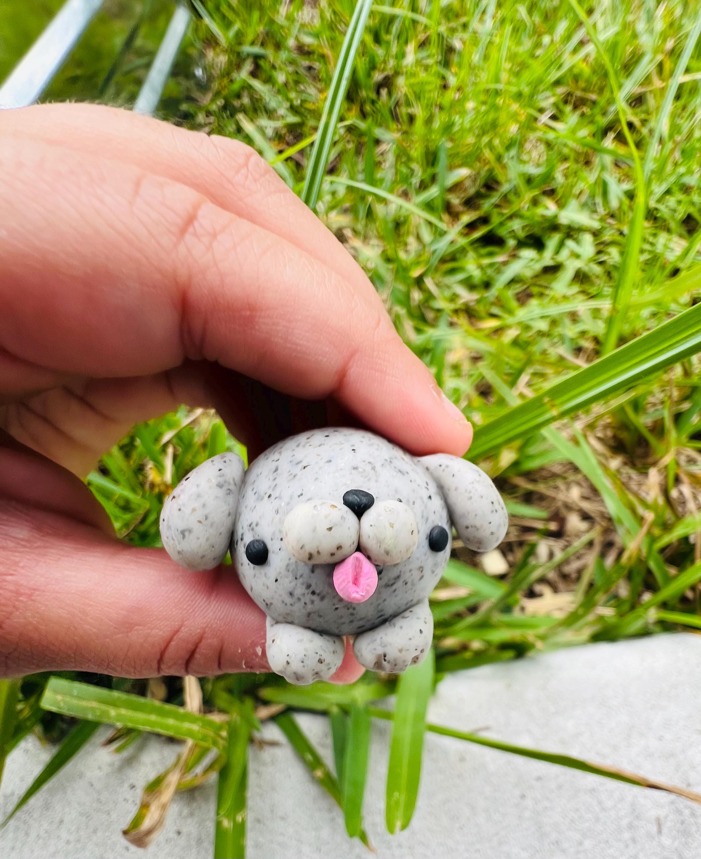 Polymer Clay Pet Dog Rock Desk Friend/ Emotional Support - Etsy