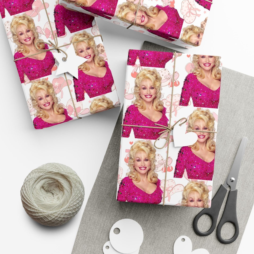 Dolly Parton Valentine's Day Gift Wrap, Fun Holiday Wrapping Paper ...