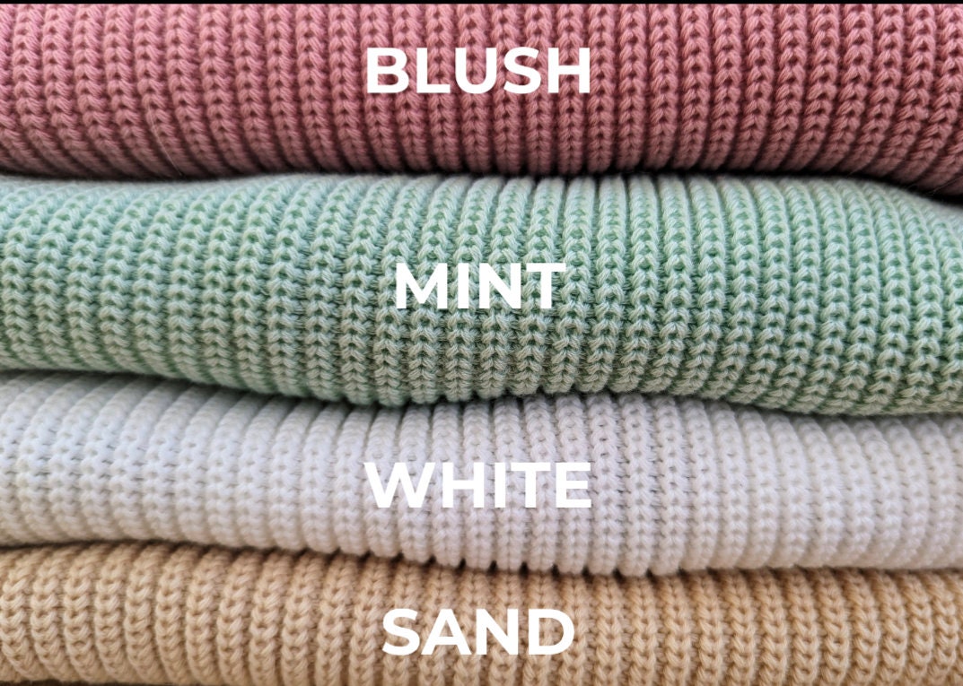 Personalised Hand Embroidered Floral Initial Jumper/sweater Oversized ...