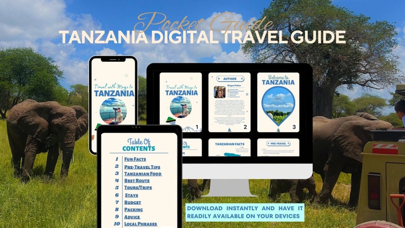 Tanzania Digital Travel Guide - Etsy
