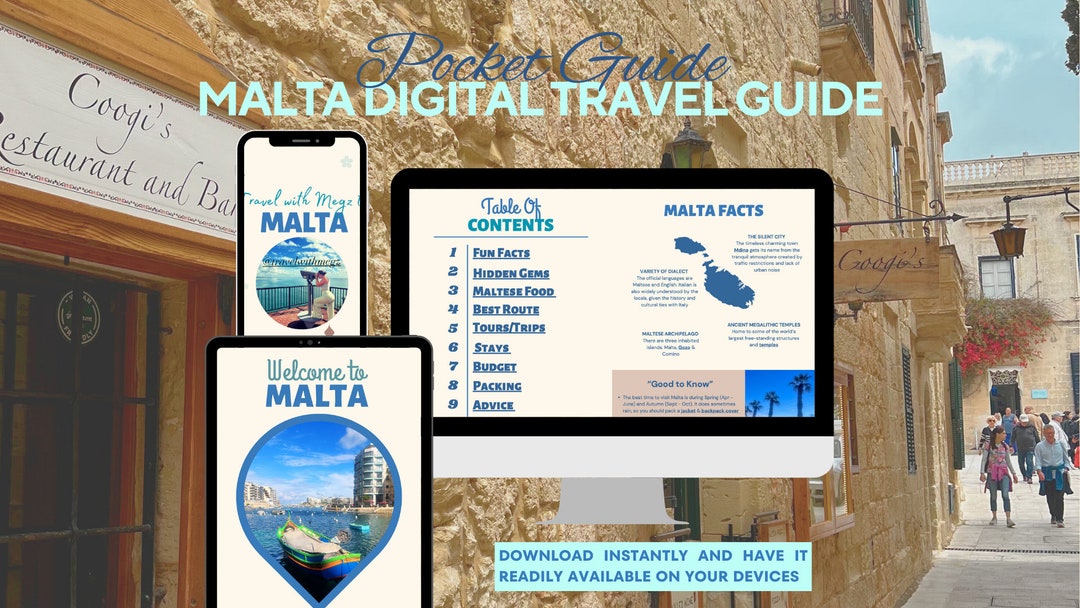 Malta Digital Travel Guide - Etsy