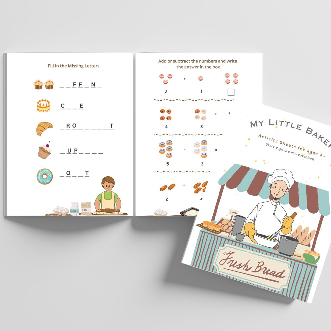 My Little Bakery Activity Sheet for Ages 4+ Activity Sheet Puzzle ...
