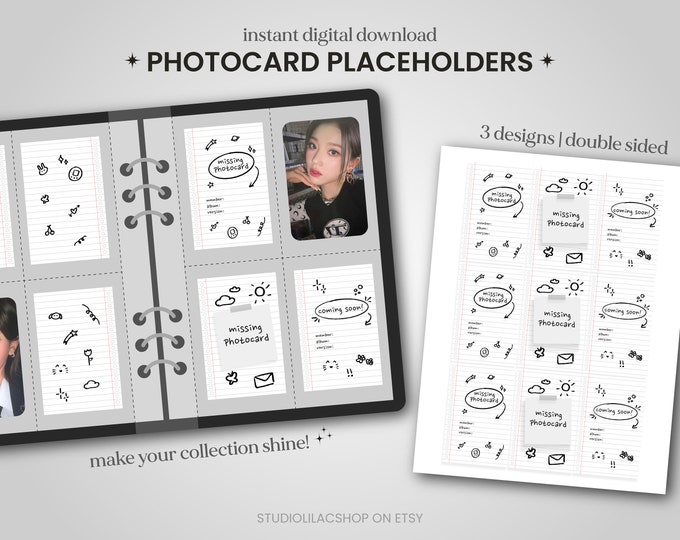 Kpop Comeback Photocard Binder Fillers Boygroup Ver. - Etsy