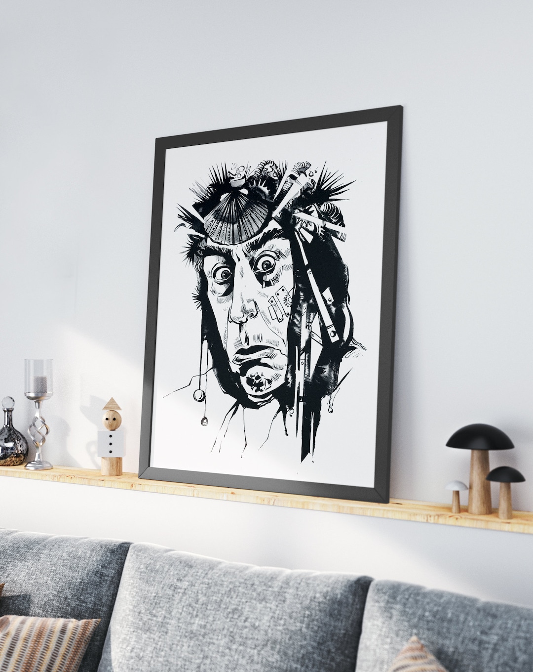 Ink Illustration Poster - Etsy