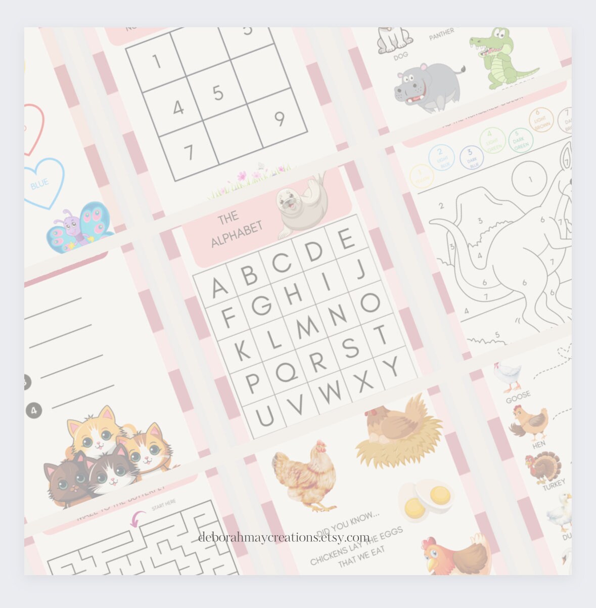 My Activity Booklet & Coloring Pages - Etsy