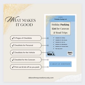 HOLIDAY PACKING LIST for Caravan & Road Trips - Etsy